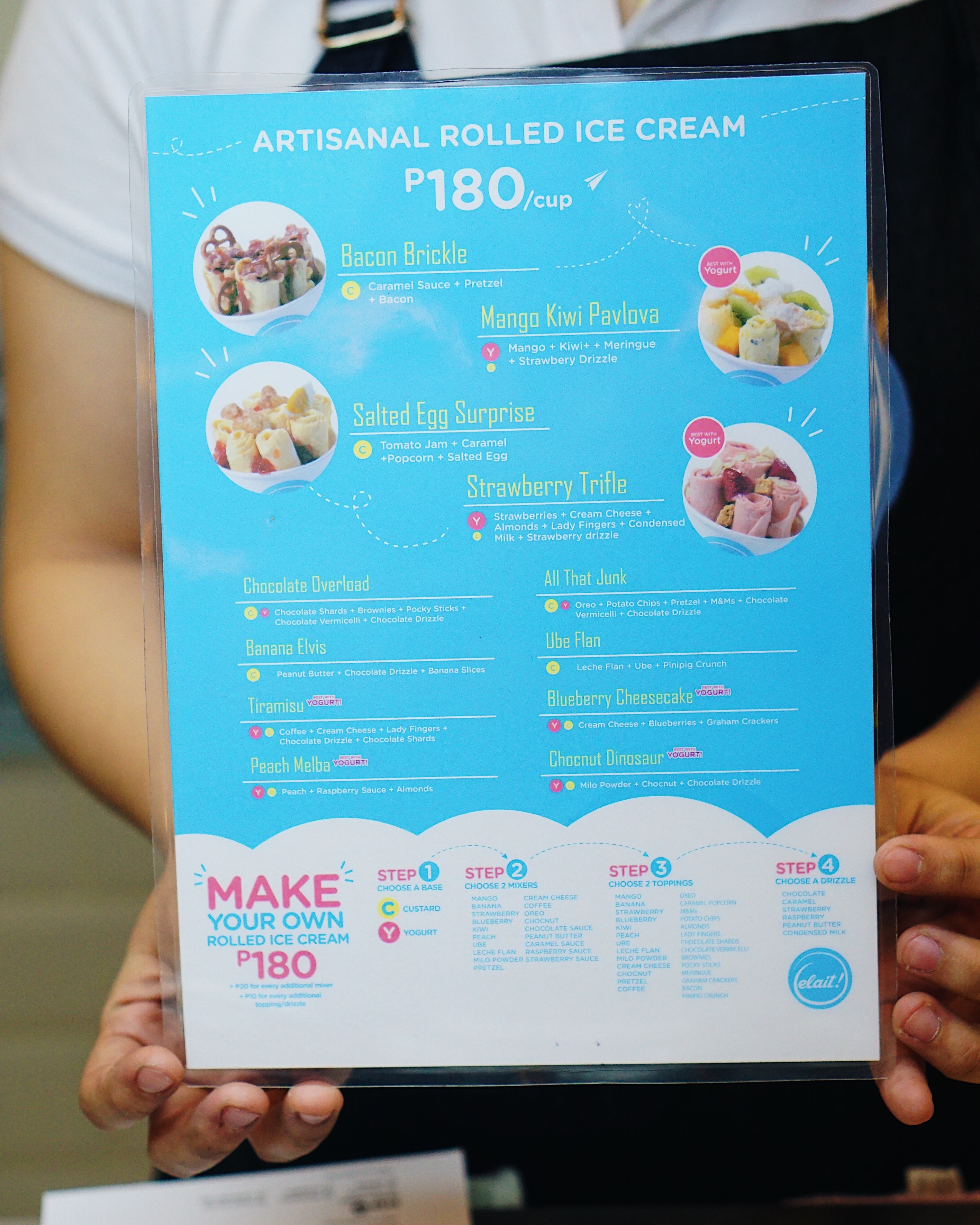 Elait Rolled Ice Cream and Yogurt – Century City Mall – EATSplorations